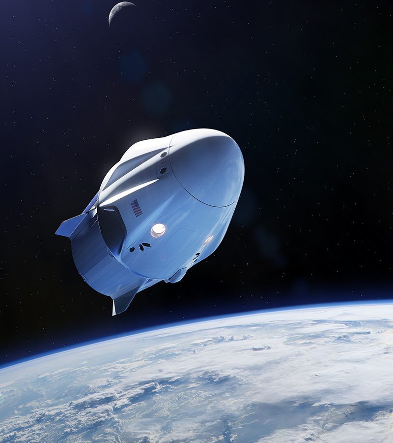 CREW DRAGON : retour de la navette et de son équipage prévu le 1er Août ...