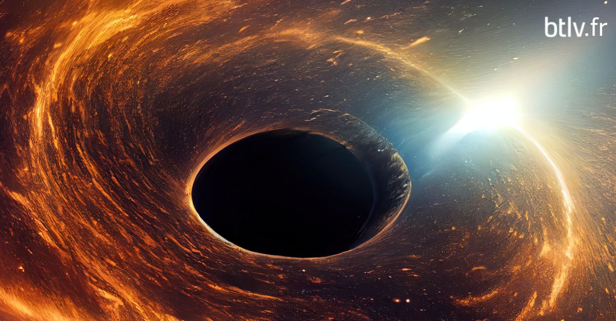 Un trou noir très lointain surpris en plein « souper » - BTLV